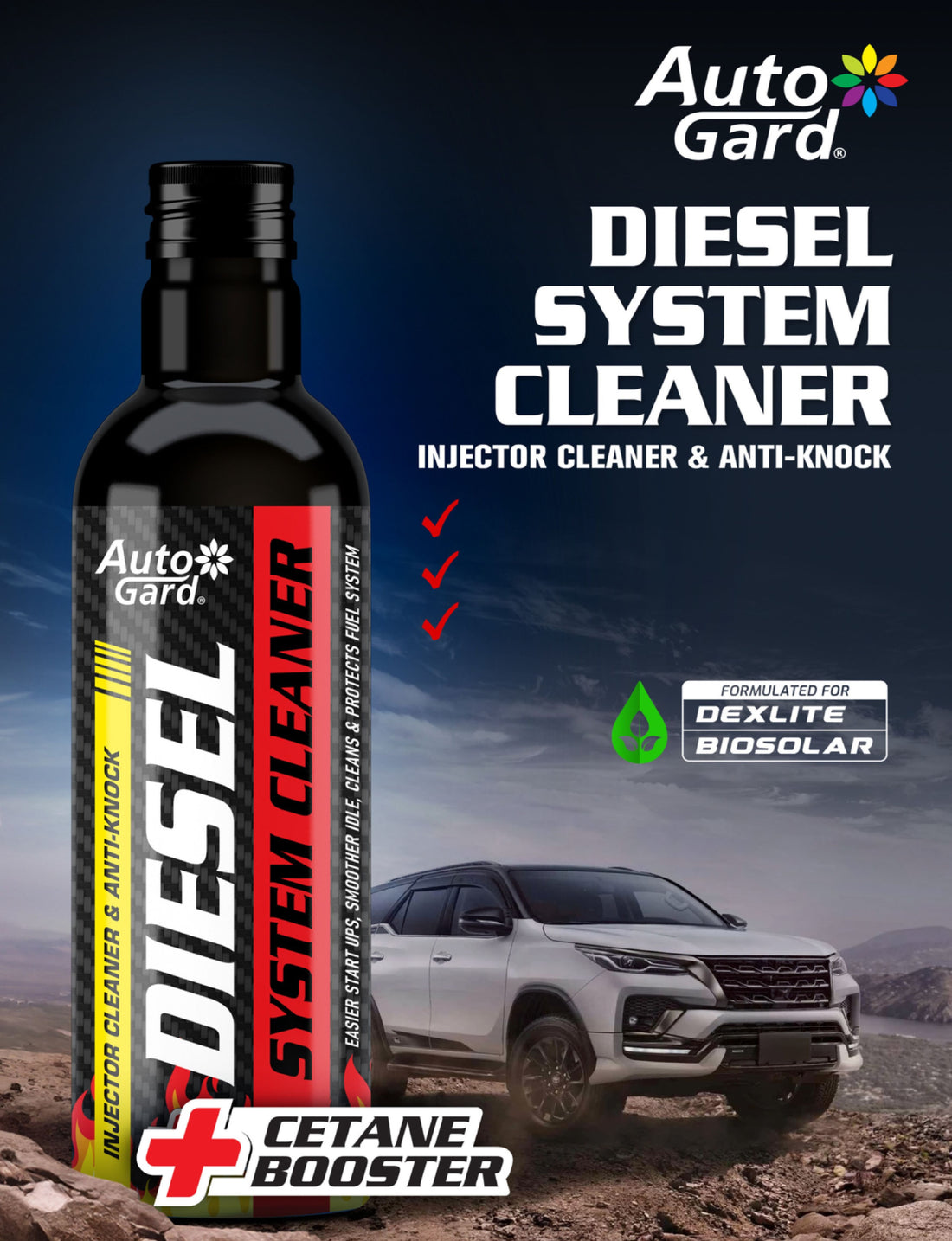 AutoGard 1 Tank Clean Up Diesel Engine System Cleaner with Cetane Boos ...